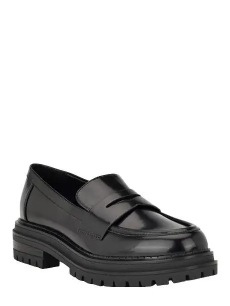 Calvin Klein Grant Lug Sole Penny Loafer - Black
