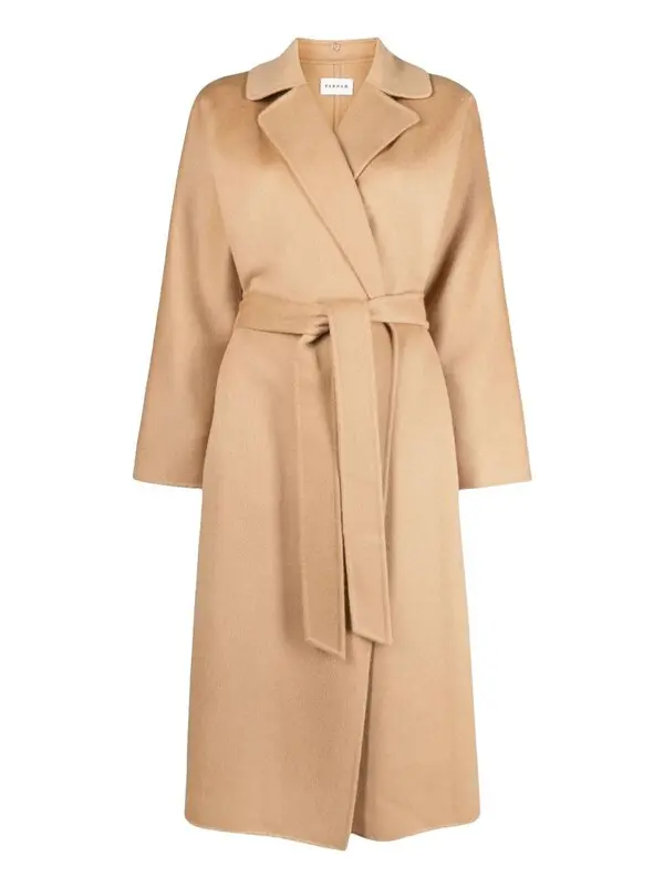 P.a.r.o.s.h Belted Wool Coat - Neutrals