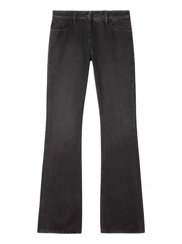 Off-White Slim-leg Flared Jeans - Black