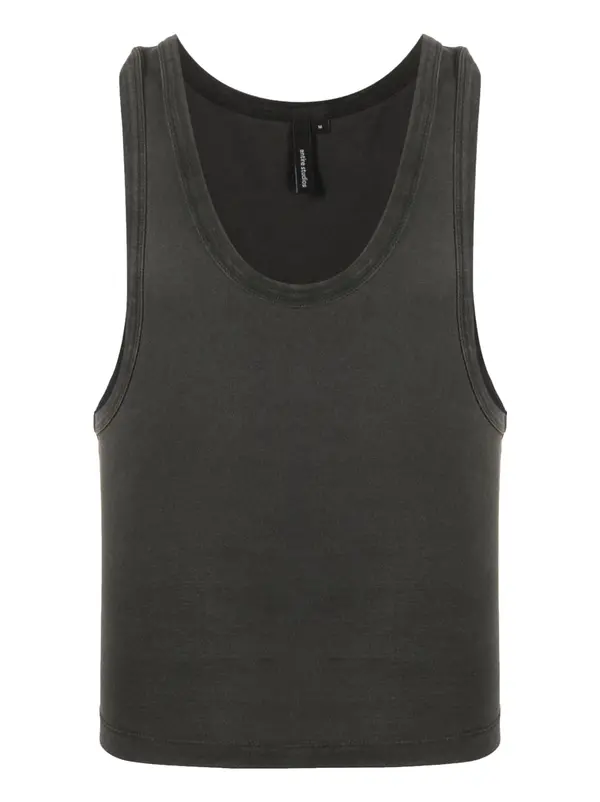 ENTIRE STUDIOS Faded-effect Tank Top - Black