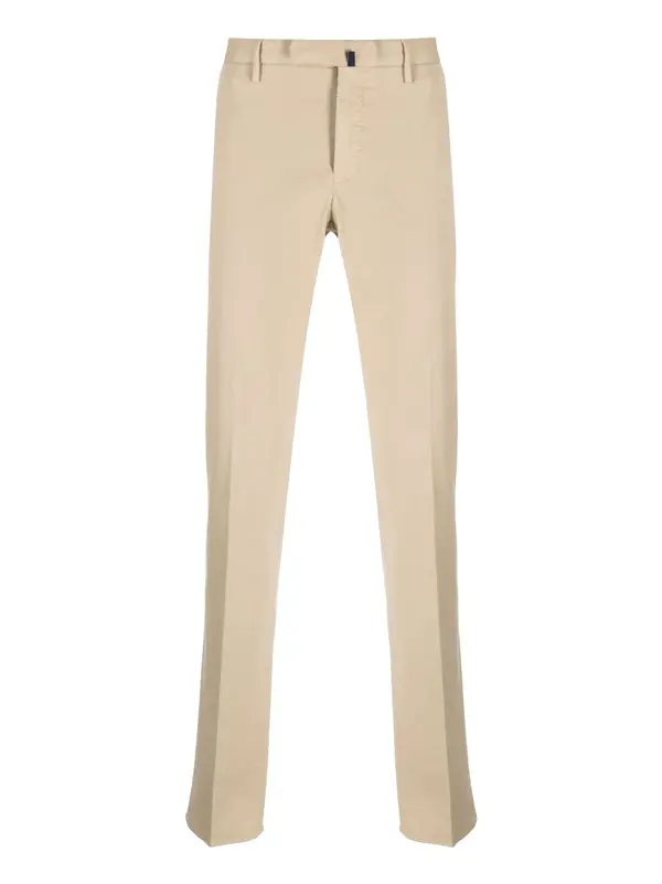 Incotex Pressed-crease Slim-cut Chinos - Neutrals