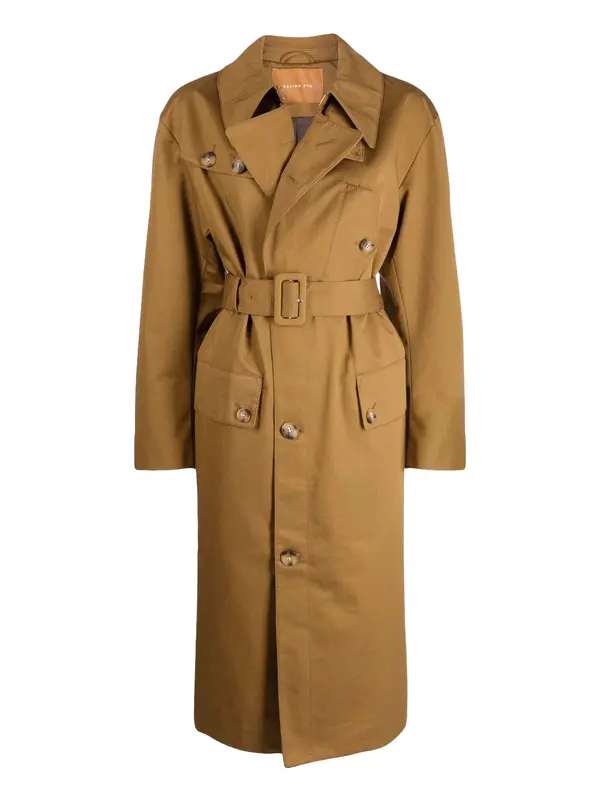 REJINA PYO Belted-waist Trench Coat - Brown