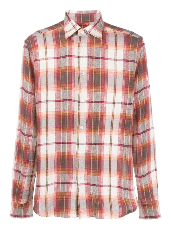 Barena Venezia Plaid-check Pattern Shirt - Neutrals