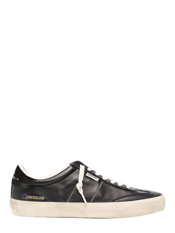 Golden Goose Logo-patch Lace-up Sneakers - Black