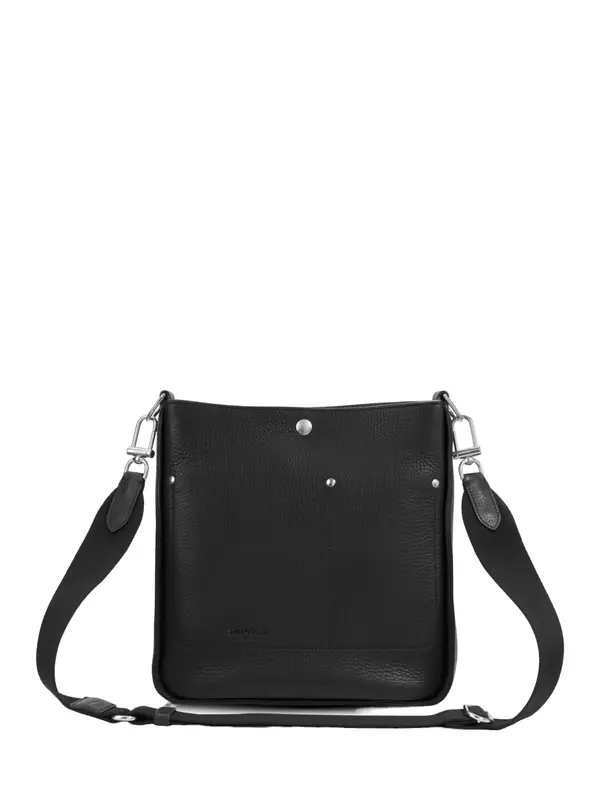 Shinola The Pocket Grained-leather Crossbody Bag - Black