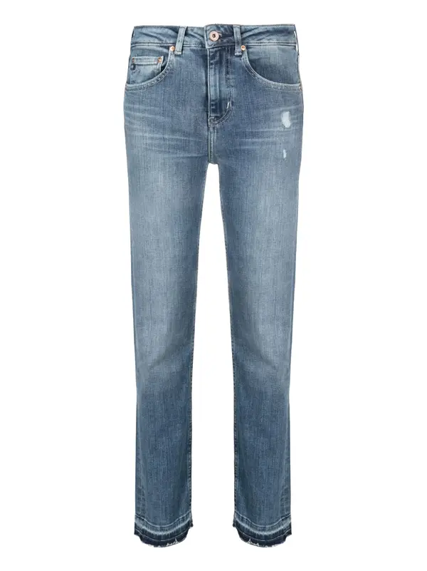 Ag Girlfriend Tapered Jeans - Blue