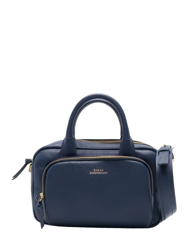 STUDIO CHOFAKIAN Christie Leather Tote Bag - Blue