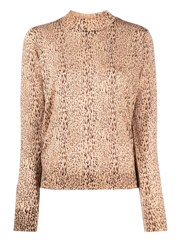 TWINSET Leopard-print Jumper - Brown