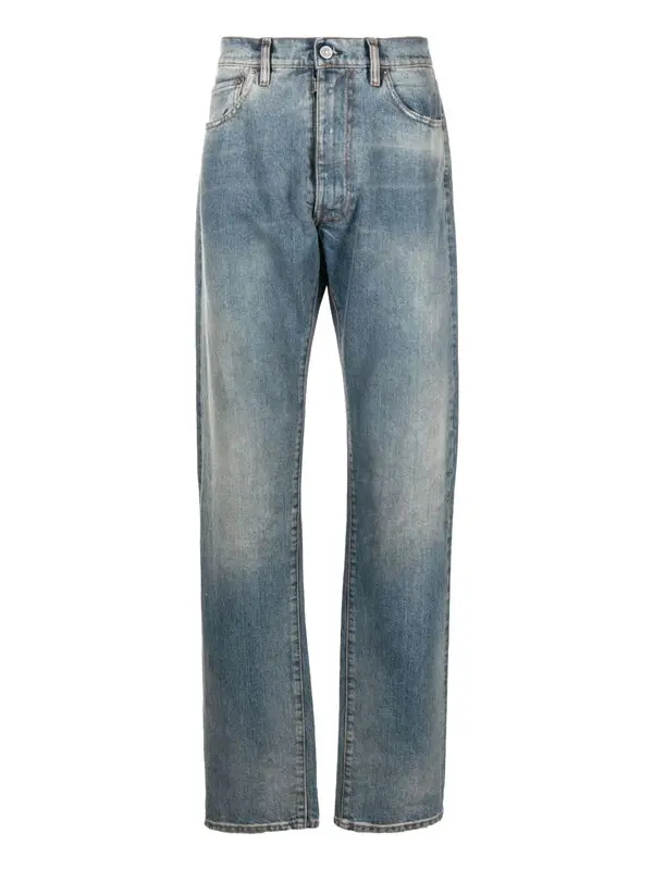 MAISON MARGIELA Distressed Straight-leg Jeans - Blue