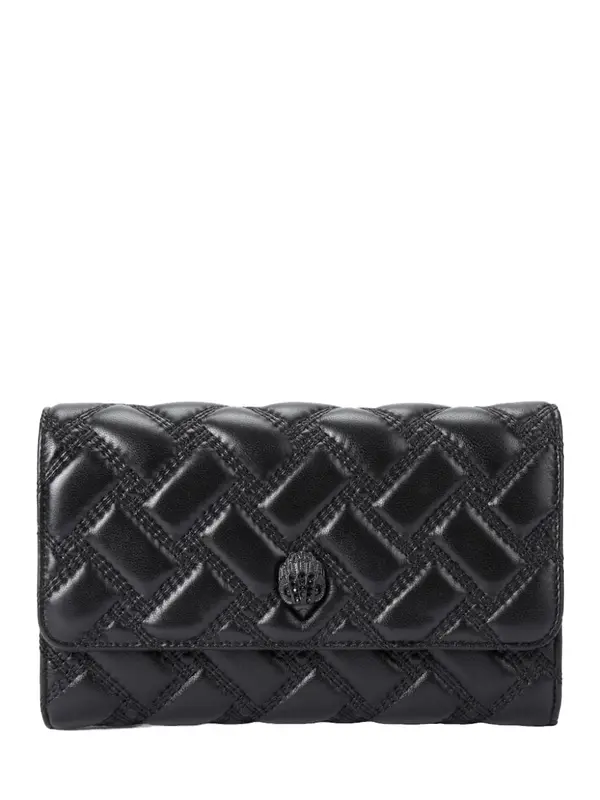 Kurt Geiger Kensington Chain Quilted Clutch - Black