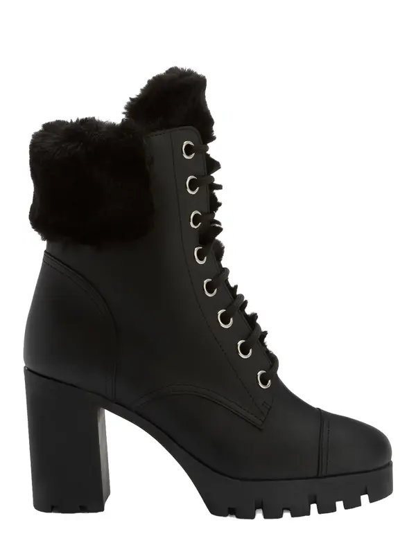 GIUSEPPE ZANOTTI 90mm Moyra Leather Boots - Black