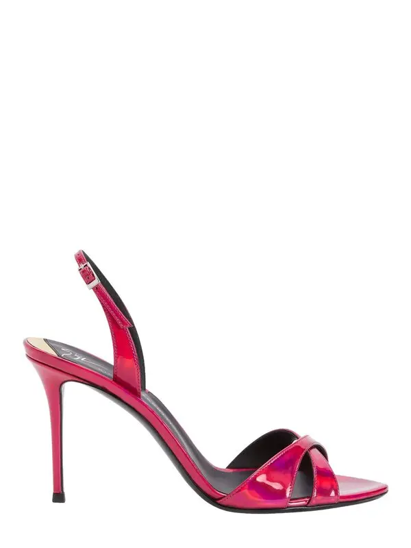 GIUSEPPE ZANOTTI Dorotee 90mm Leather Sandals - Pink