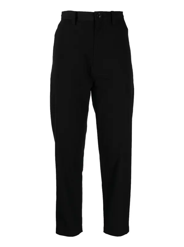 Y’s High-waisted Cropped Trousers - Black