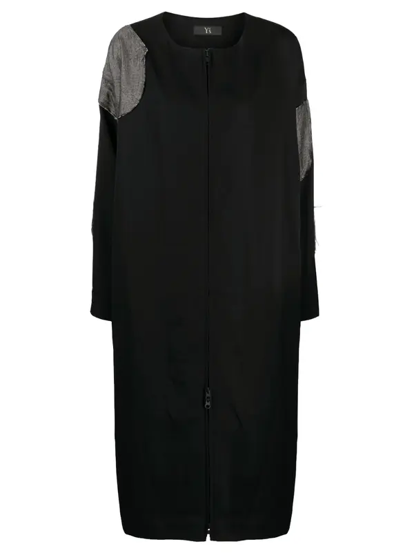 Y’s Zip-up Midi Dress - Black