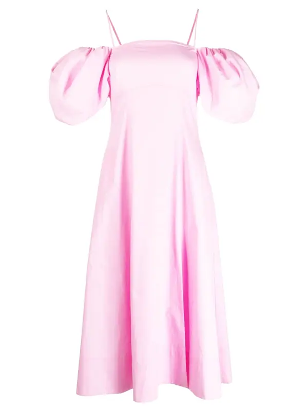 REJINA PYO Oksana Puff-sleeve Cotton Dress - Pink