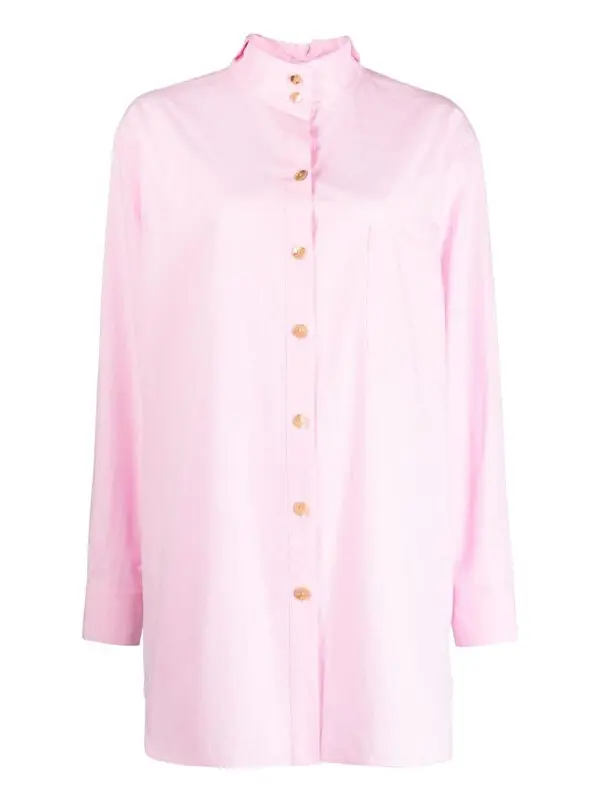 REJINA PYO Townes Reversible Cotton Shirt - Pink