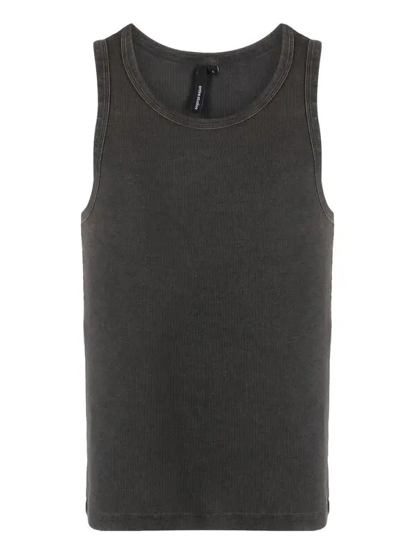 ENTIRE STUDIOS Fine-ribbed Tank Top - Grey