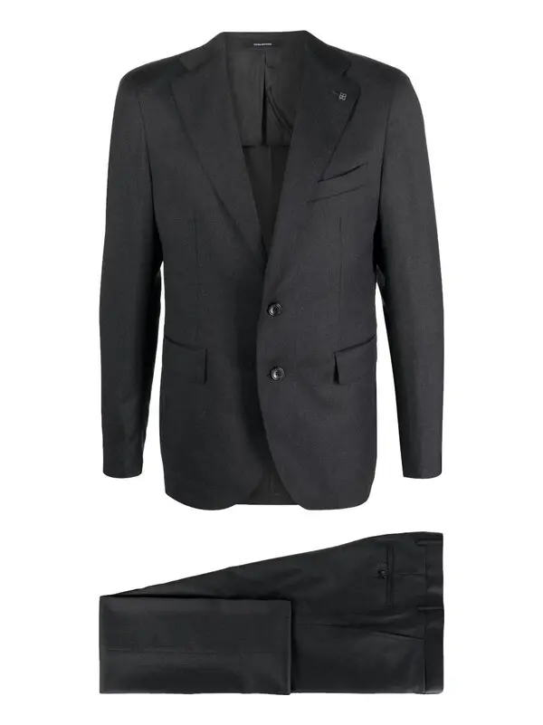 Tagliatore Single-breasted Virgin Wool Suit - Grey