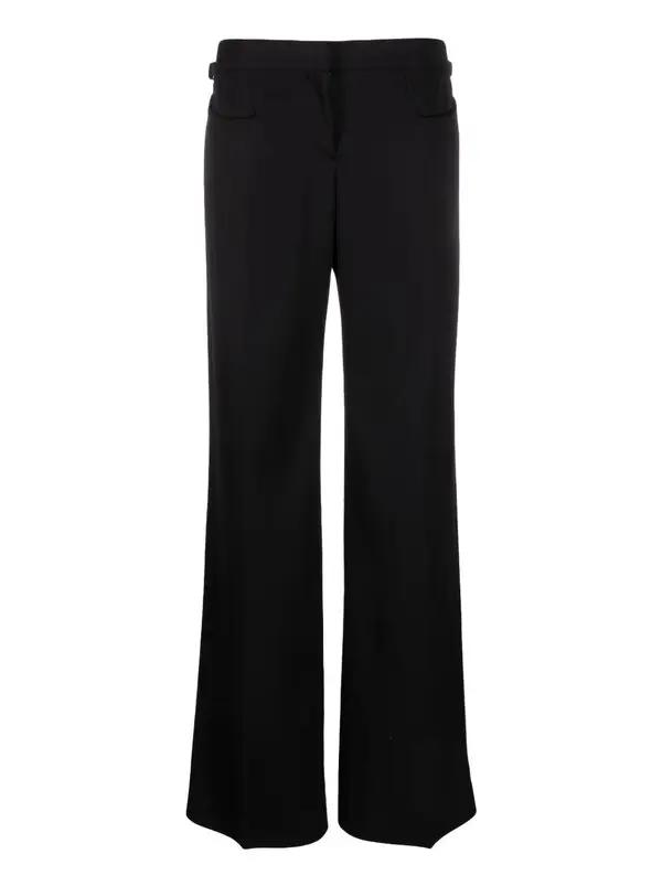 TOM FORD Wool Straight-leg Trousers - Black
