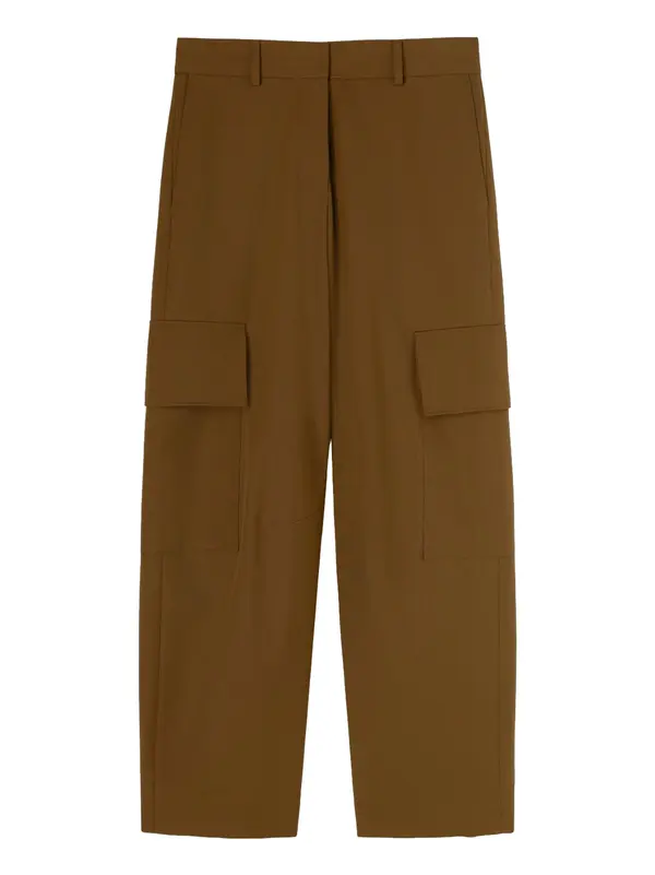 Palm Angels Tapered Cargo Trousers - Brown