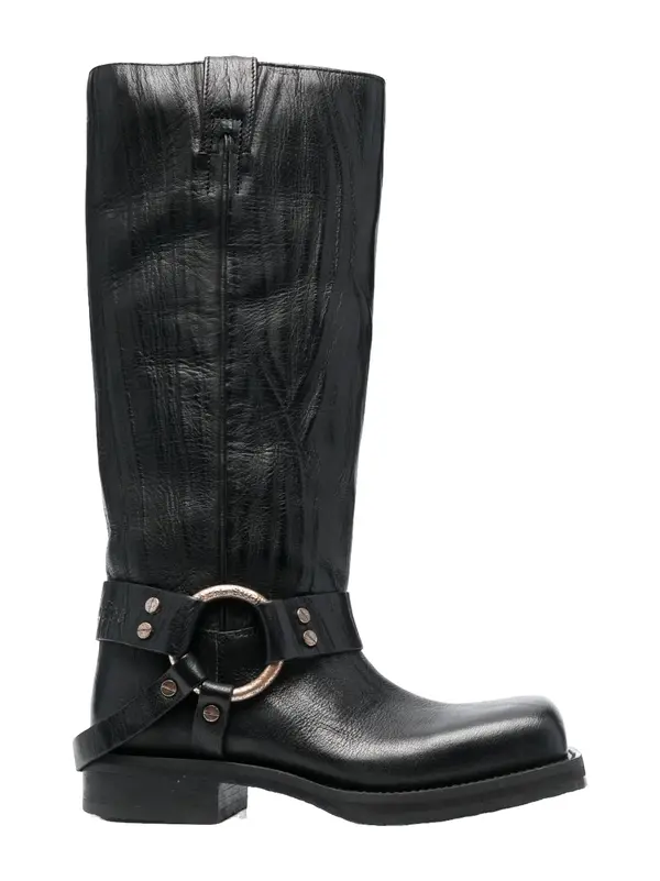 Acne Studios 30mm Knee-high Leather Boots - Black
