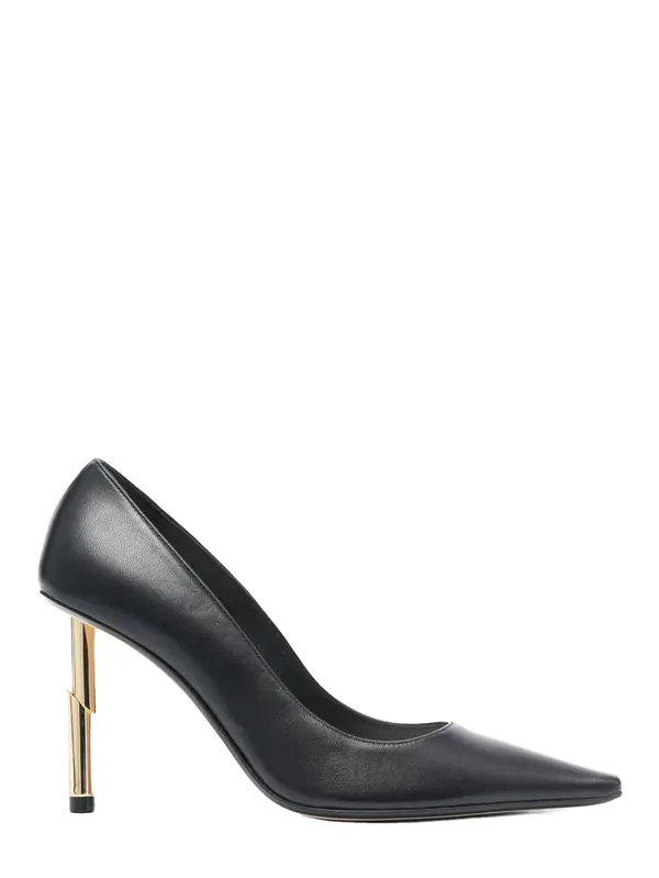 LANVIN Metallic-heel Pointed-toe Pumps - Black