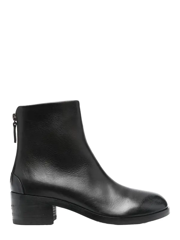 Marsèll 50mm Round-toe Leather Boots - Black