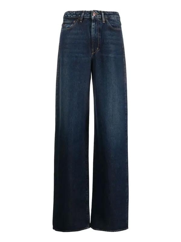 3x1 High-waist Wide-leg Jeans - Blue