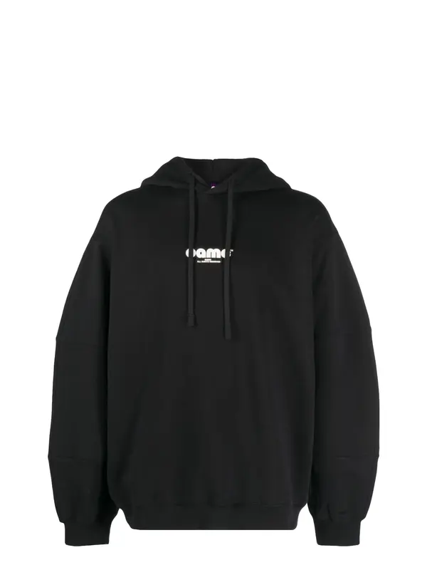 OAMC Logo-patch Cotton Hoodie - Black