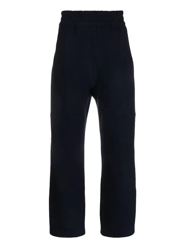GENTRYPORTOFINO Straight-leg Wool Trousers - Blue