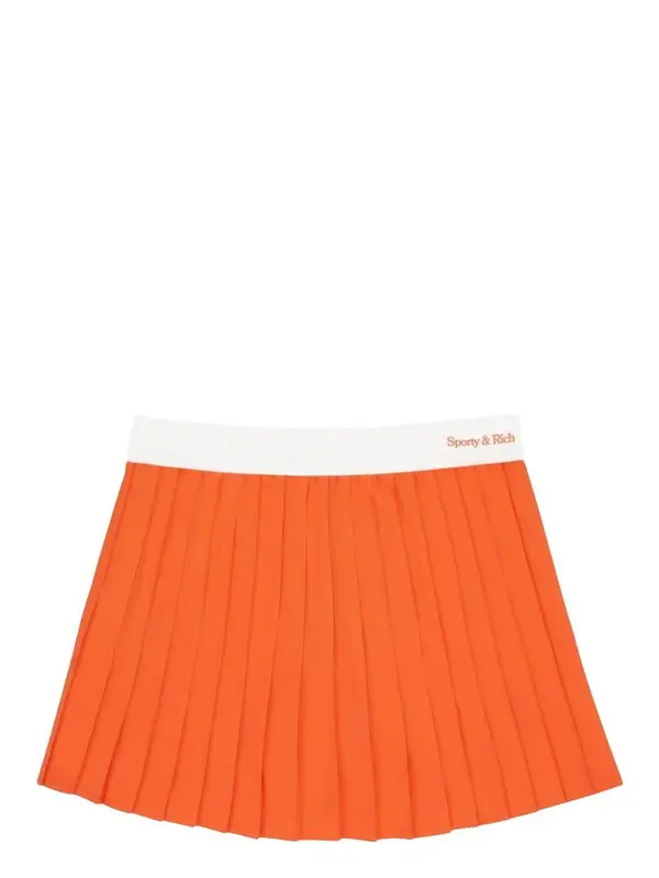 SPORTY & RICH Pleated Skirt - Orange
