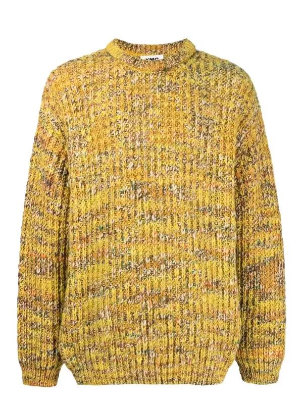 You Must Create Granny Crew-neck Jumper - Yellow
