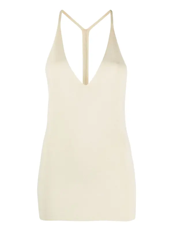 TOTEME Knitted Wool-blend Tank Top - Neutrals