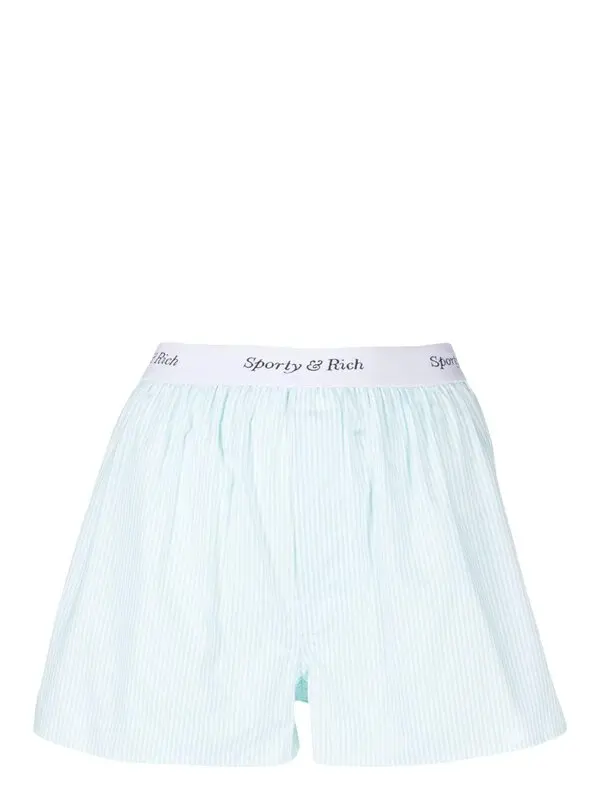 Sporty & Rich Striped Boxer Shorts - Blue