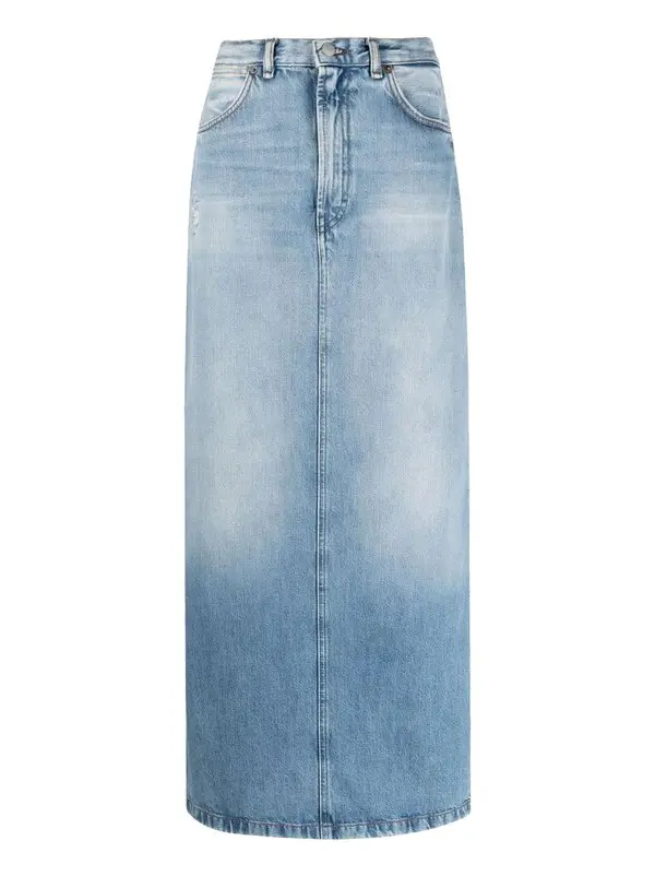 Acne Studios High-waisted Denim Maxi Skirt - Blue