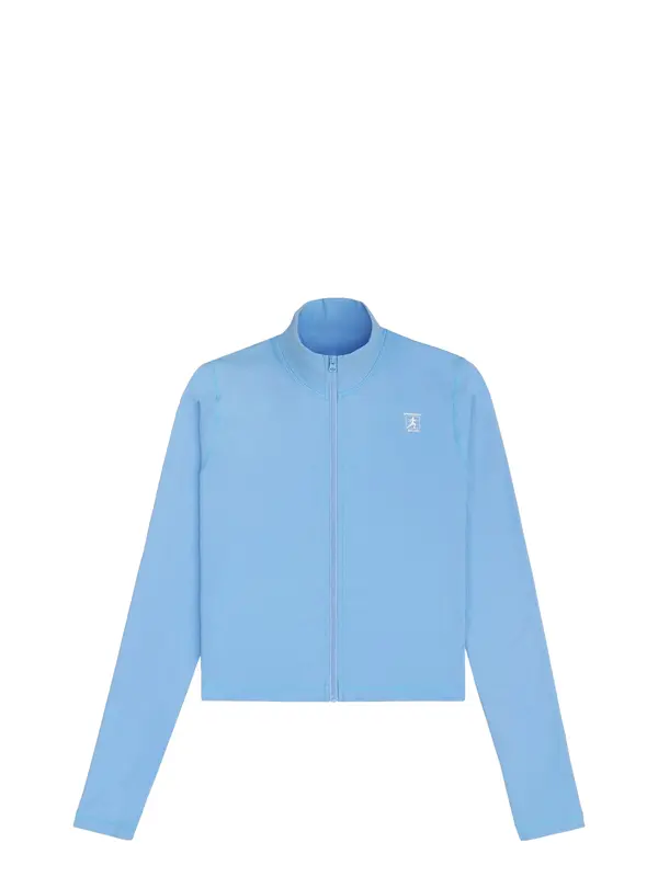 SPORTY & RICH Runner Logo-print Track Jacket - Blue