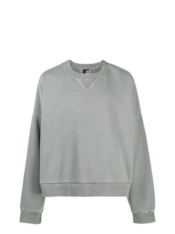 ENTIRE STUDIOS Mélange-effect Cotton Sweatshirt - Grey