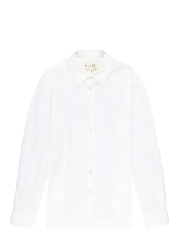 NILI LOTAN Raphael Cotton Shirt - White