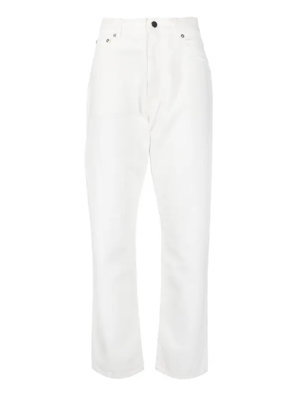 Loulou De Saison Wular High-rise Straight-leg Jeans - White