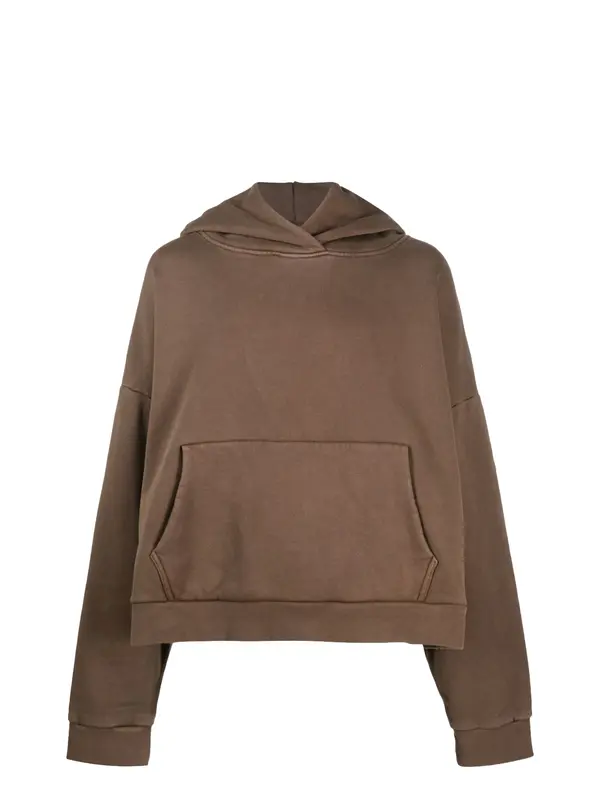 ENTIRE STUDIOS Drop-shoulder Cotton Hoodie - Brown