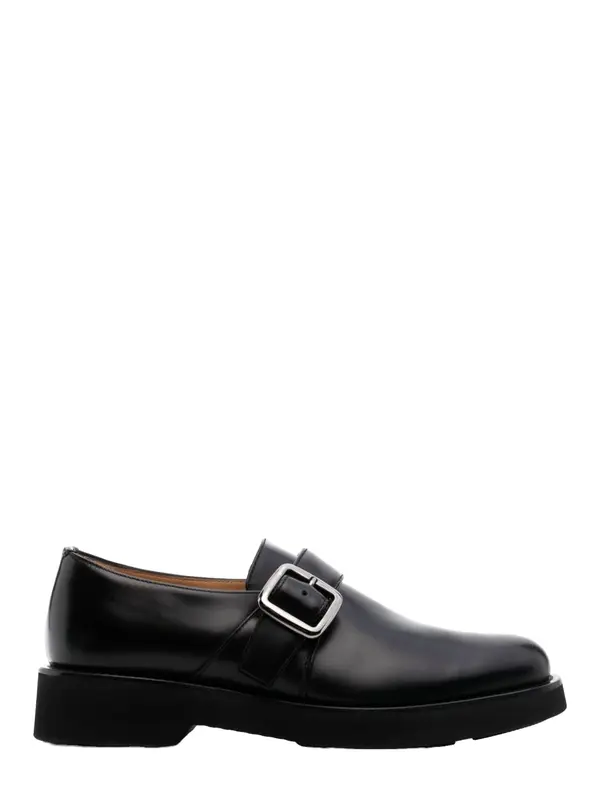 Church's Buckled Polished-leather Loafers - Black