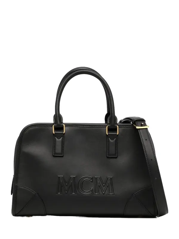 Mcm Aren Boston Bag - Black