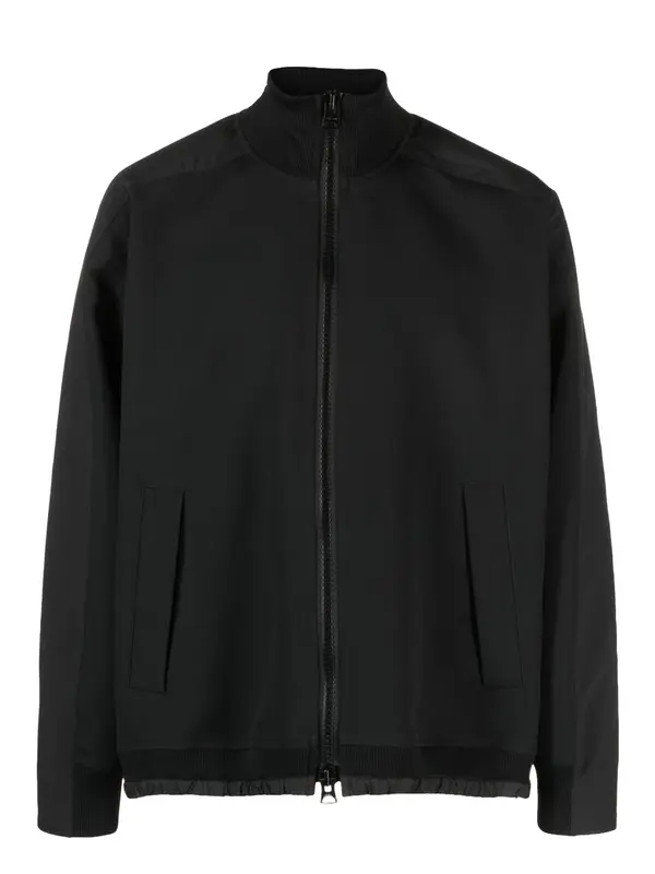Sacai High-neck Zip-up Jacket - Black