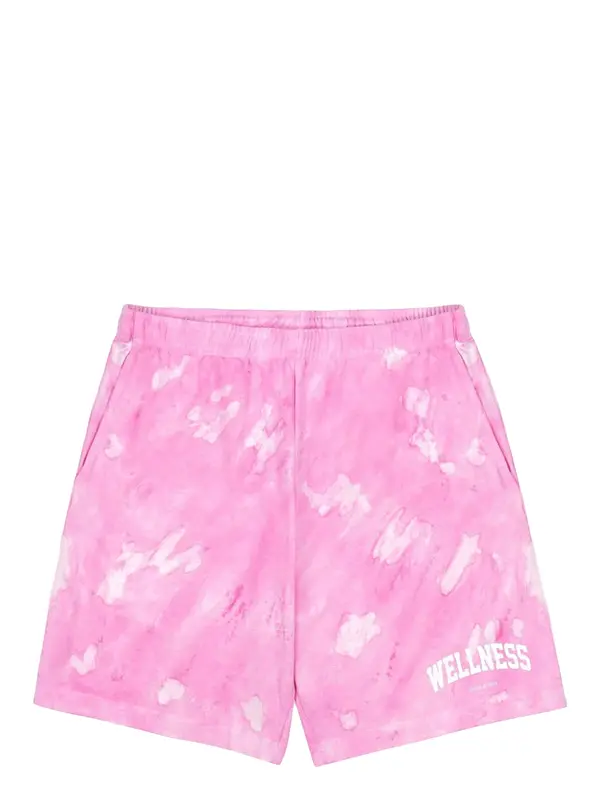 SPORTY & RICH Wellness Tie-dye Shorts - Pink