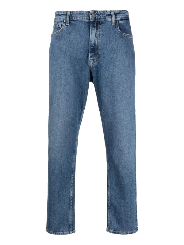 Calvin Klein Patch Tapered Jeans - Blue