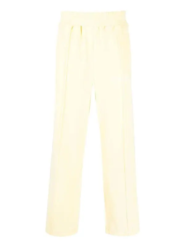 Palm Angels Stripe-detail Chenille Track Pants - Yellow