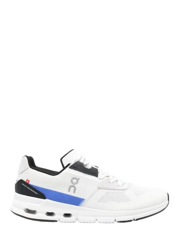 On Multi-panel Lace-up Sneakers - White