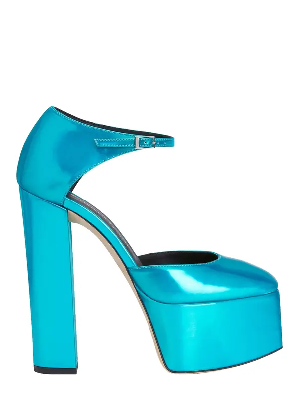 GIUSEPPE ZANOTTI 150mm Bebe Platform Pumps - Blue