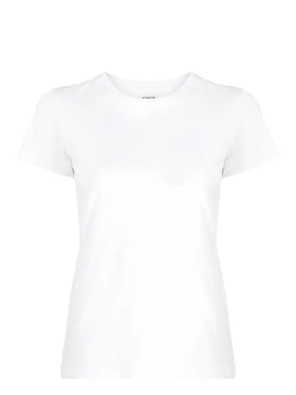 Vince Round-neck Cotton T-shirt - White
