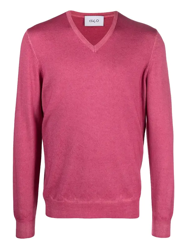 D4.0 Virgin Wool Jumper - Pink